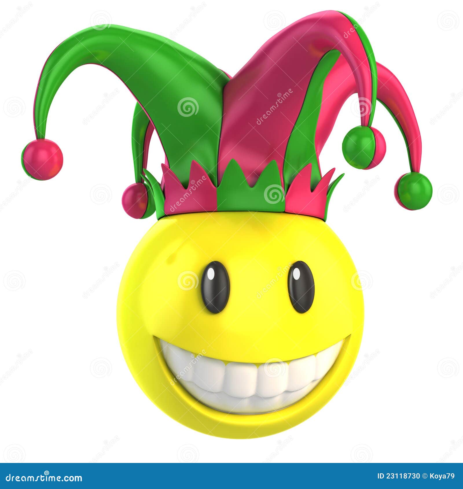 Jester smiley stock illustration. Illustration of christmas - 23118730