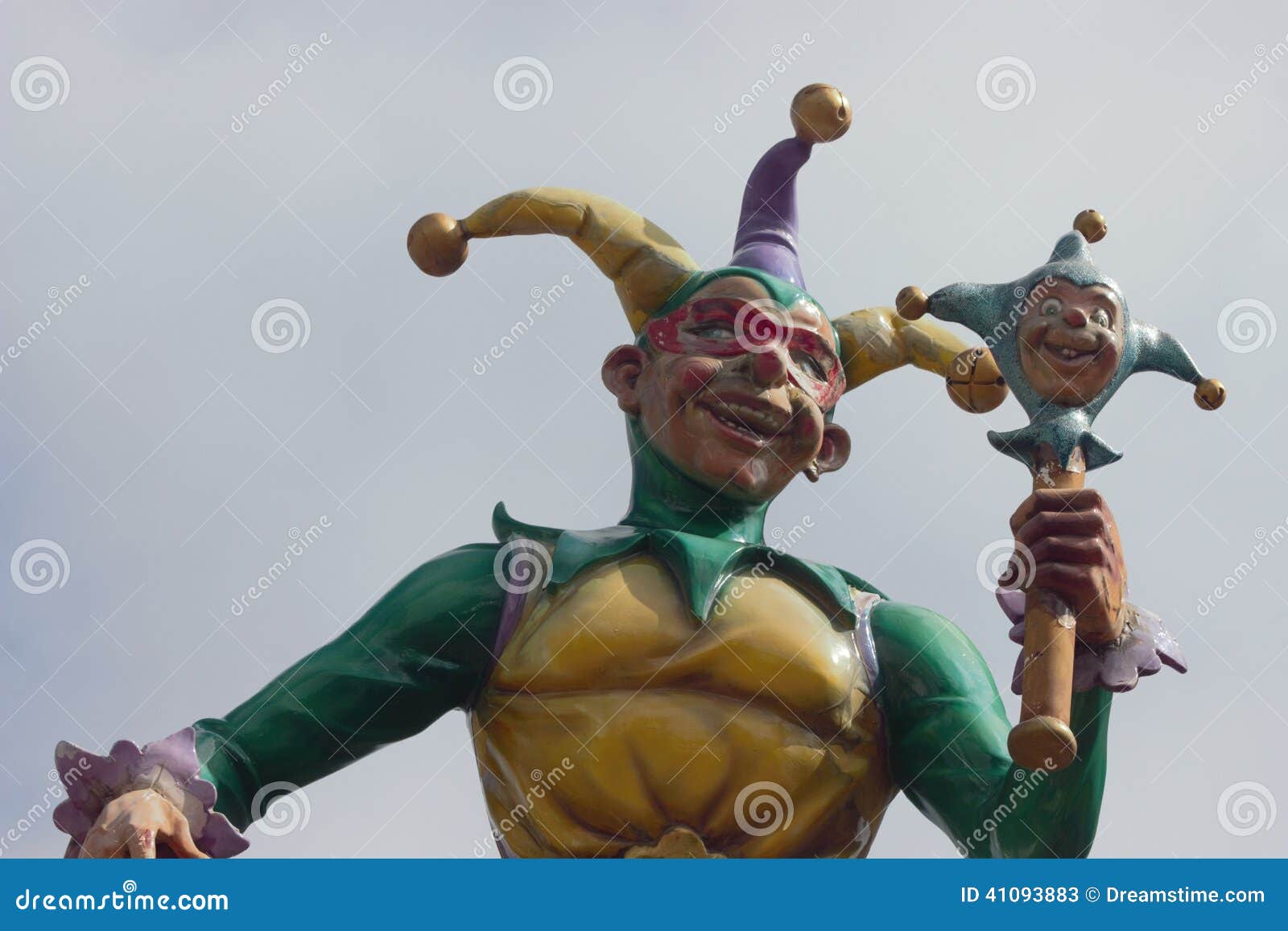 Jester Statue stock image. Image of statue, city, halo - 41093883