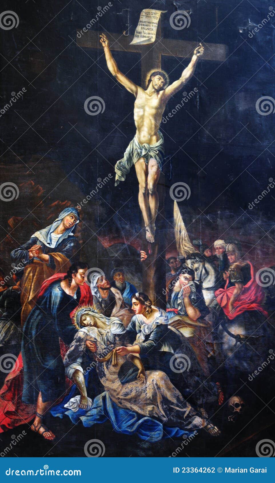 Jesucristo crucificado foto de archivo. Imagen de cristo - 23364262