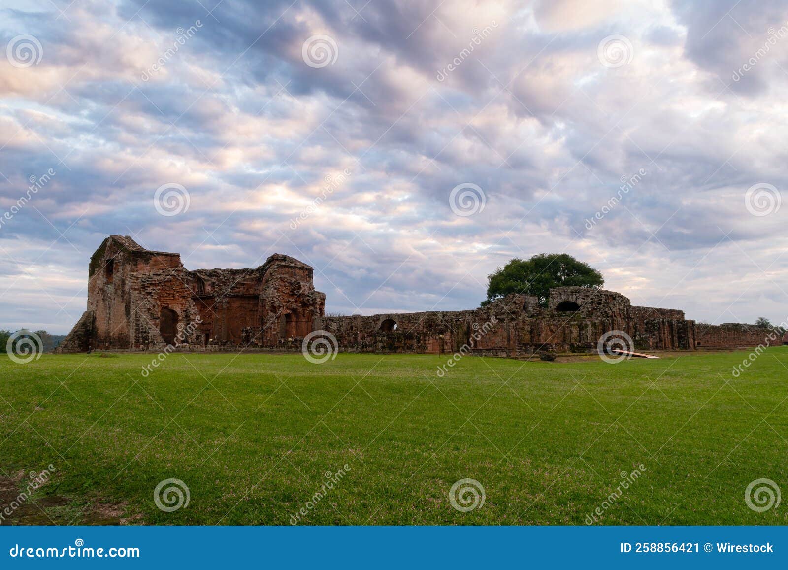 Jesuit Mission of the Holy Trinity in the Green Field Stock Image ...
