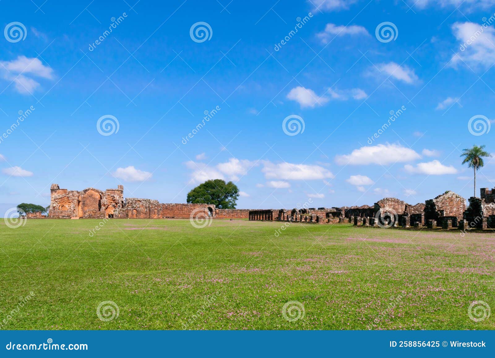Jesuit Mission of the Holy Trinity in the Green Field Stock Image ...