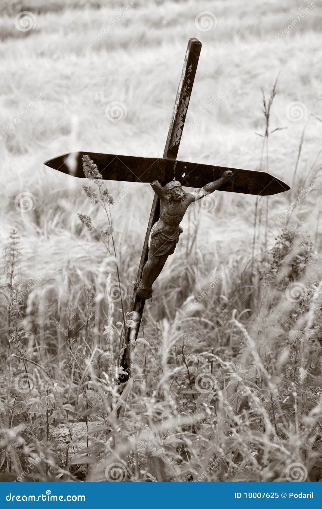 Jesus stock image. Image of landscape, damaged, catholic - 10007625
