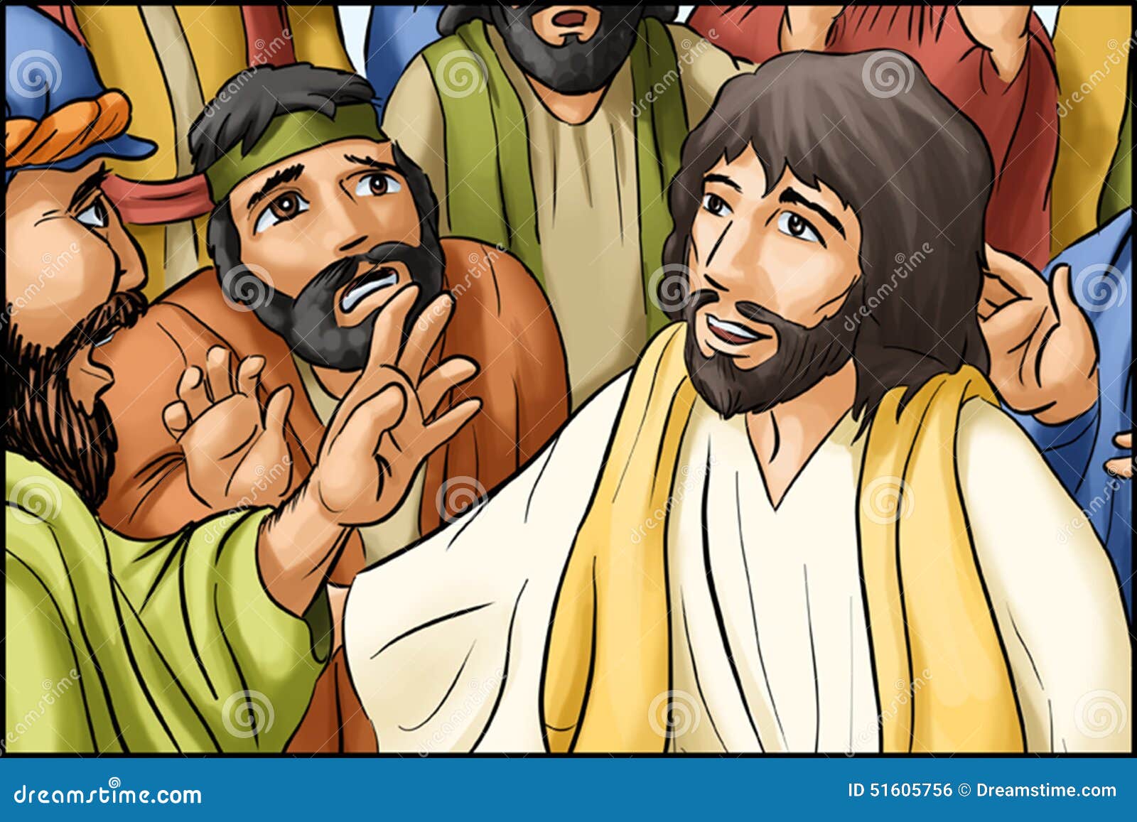 Jesus Appears Aux Disciples Illustration Stock - Illustration du dieu ...