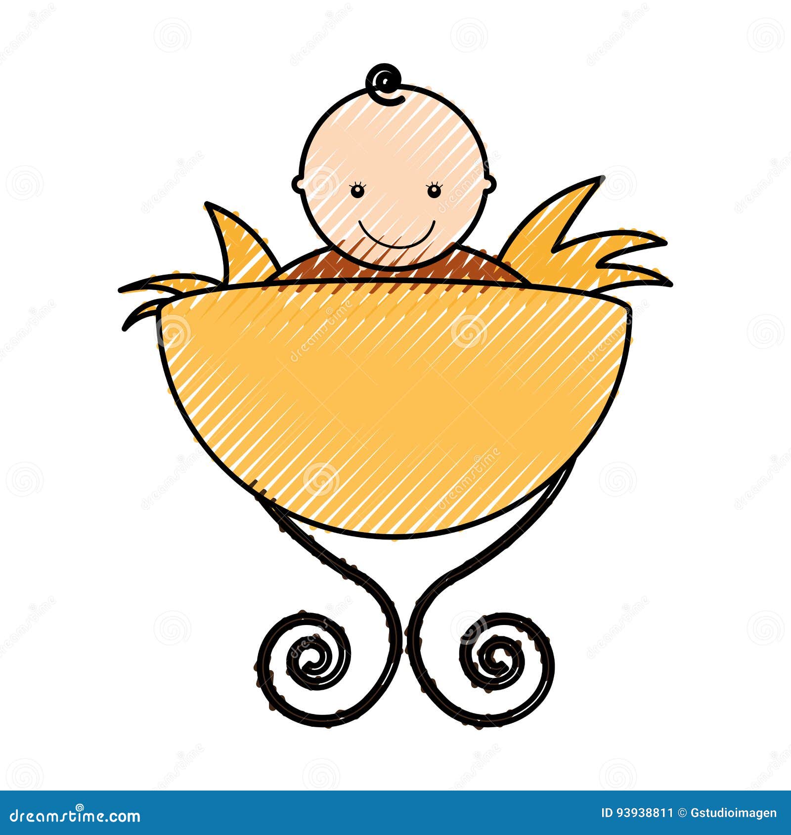 Baby Cradle Clipart