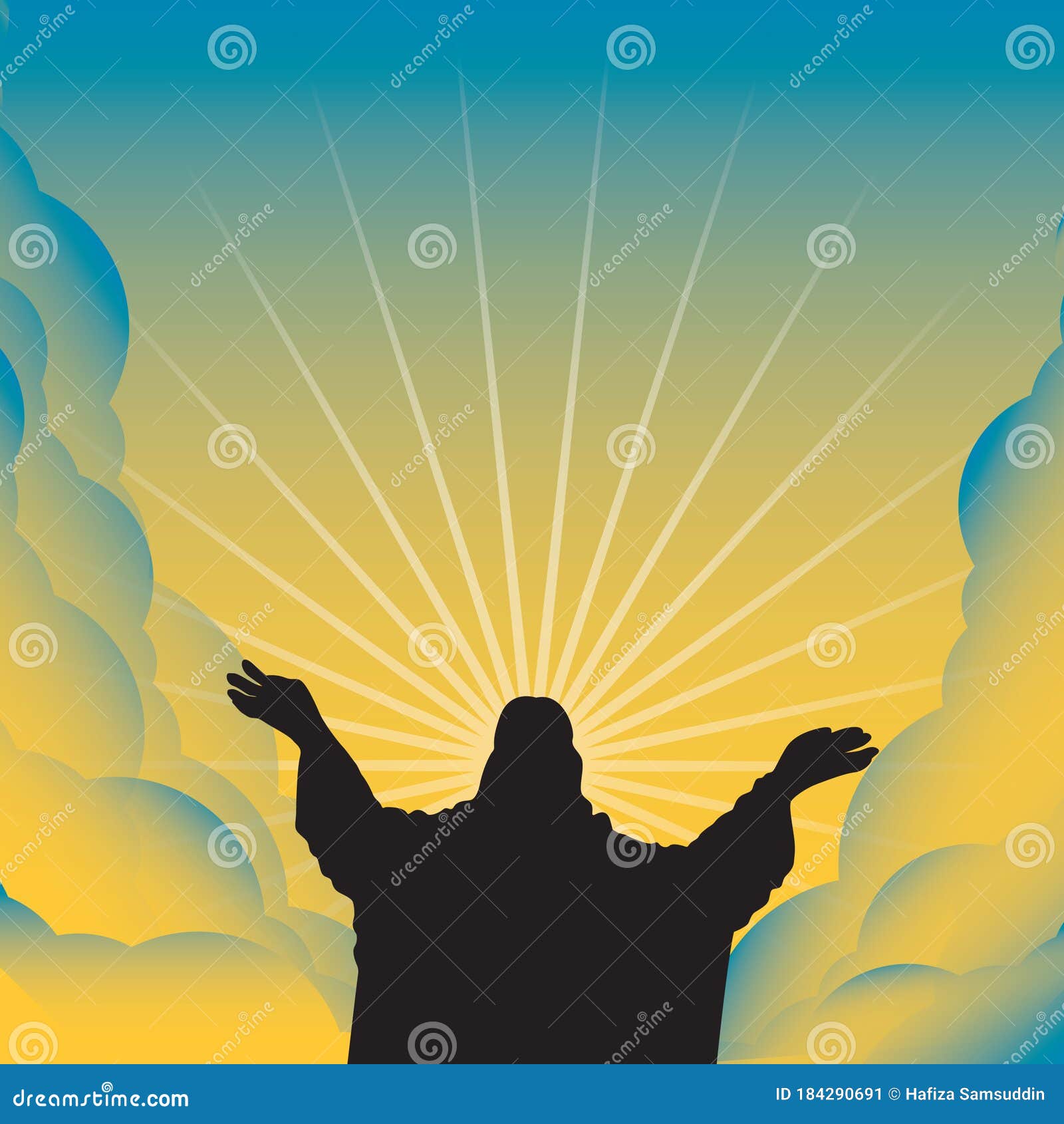 Jesus Background. Vector Illustration Decorative Background Design ...