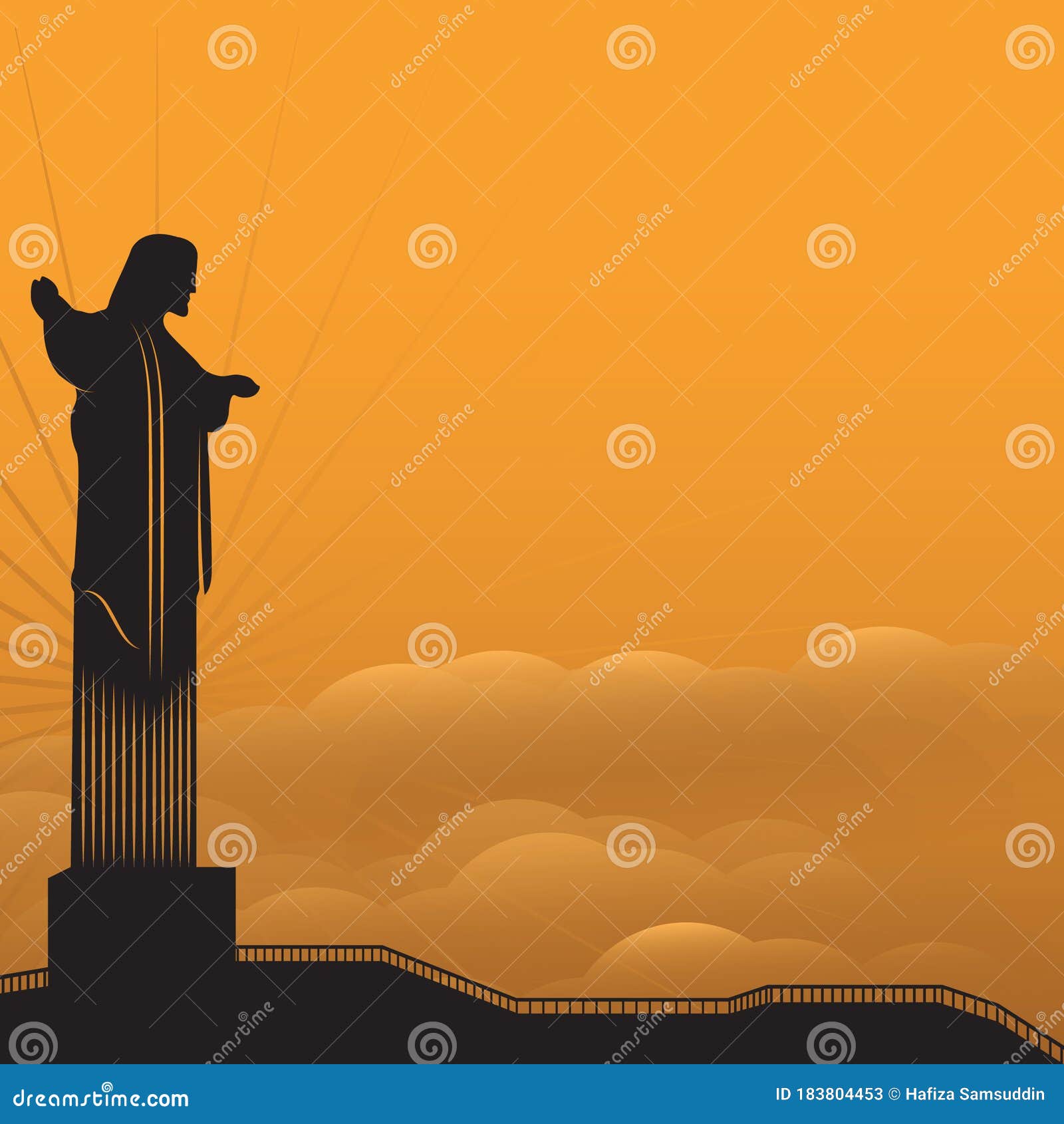 Jesus Background. Vector Illustration Decorative Background Design ...