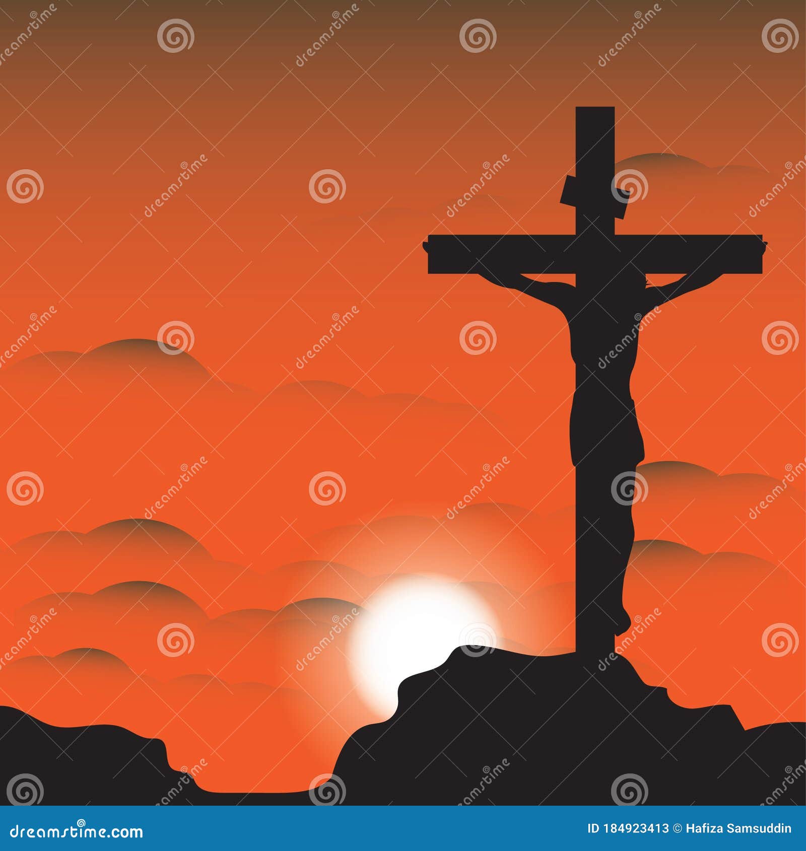 Jesus Background. Vector Illustration Decorative Background Design ...