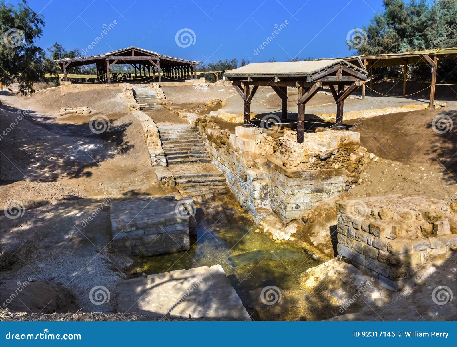 Jesus Baptism Site John Baptist Bethany Beyond Jordan Stock Foto ...