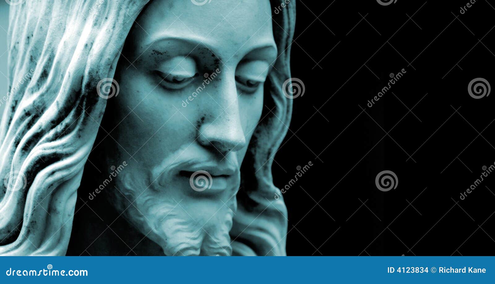 Jesus, Blue Duo Toned Photo Copy-space Stock Photo - Image of christian ...