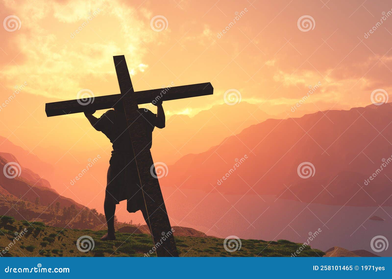 Jesus stock illustration. Illustration of hope, angel - 258101465