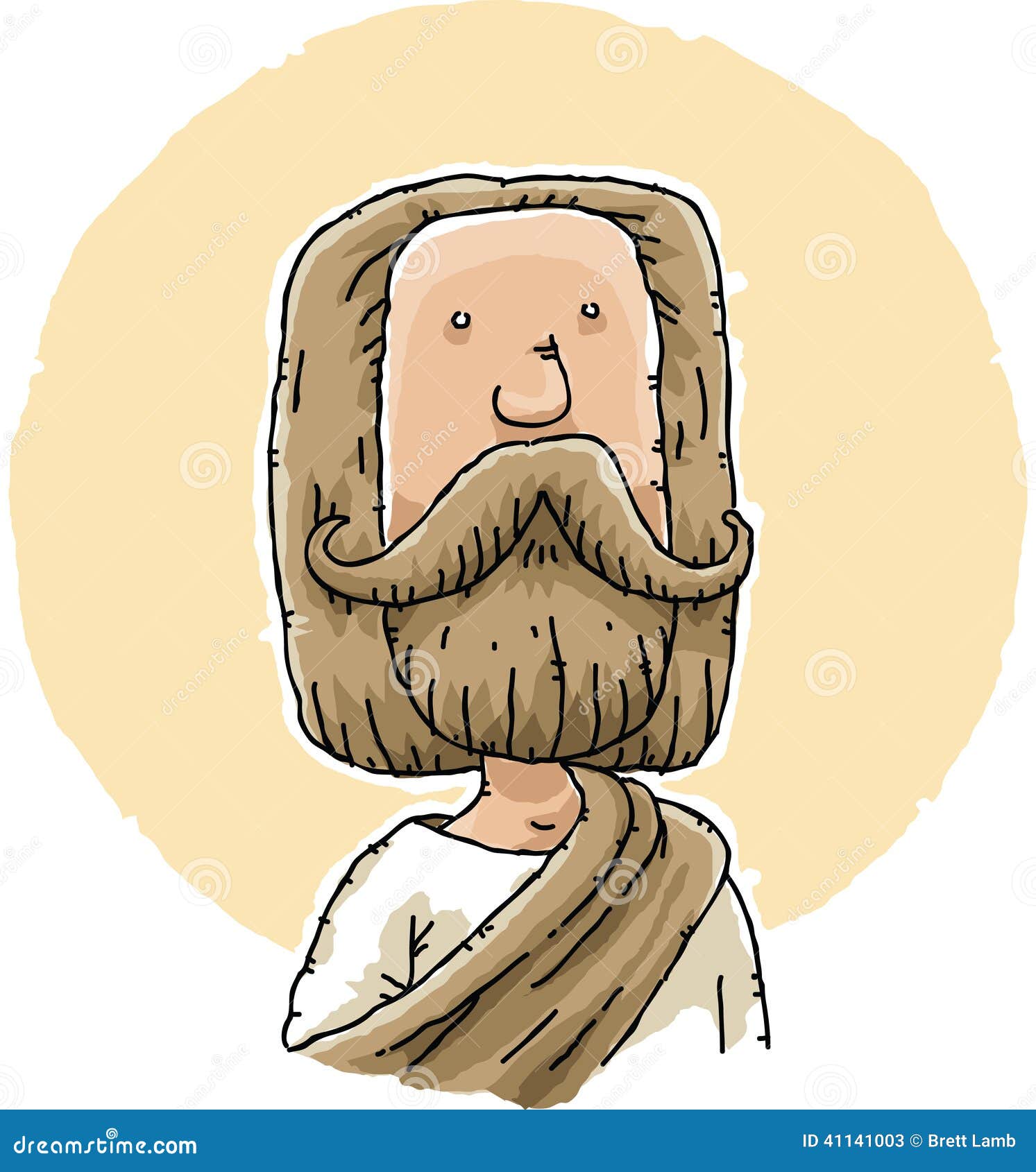 Jesus stock illustration. Illustration of savior, beard - 41141003