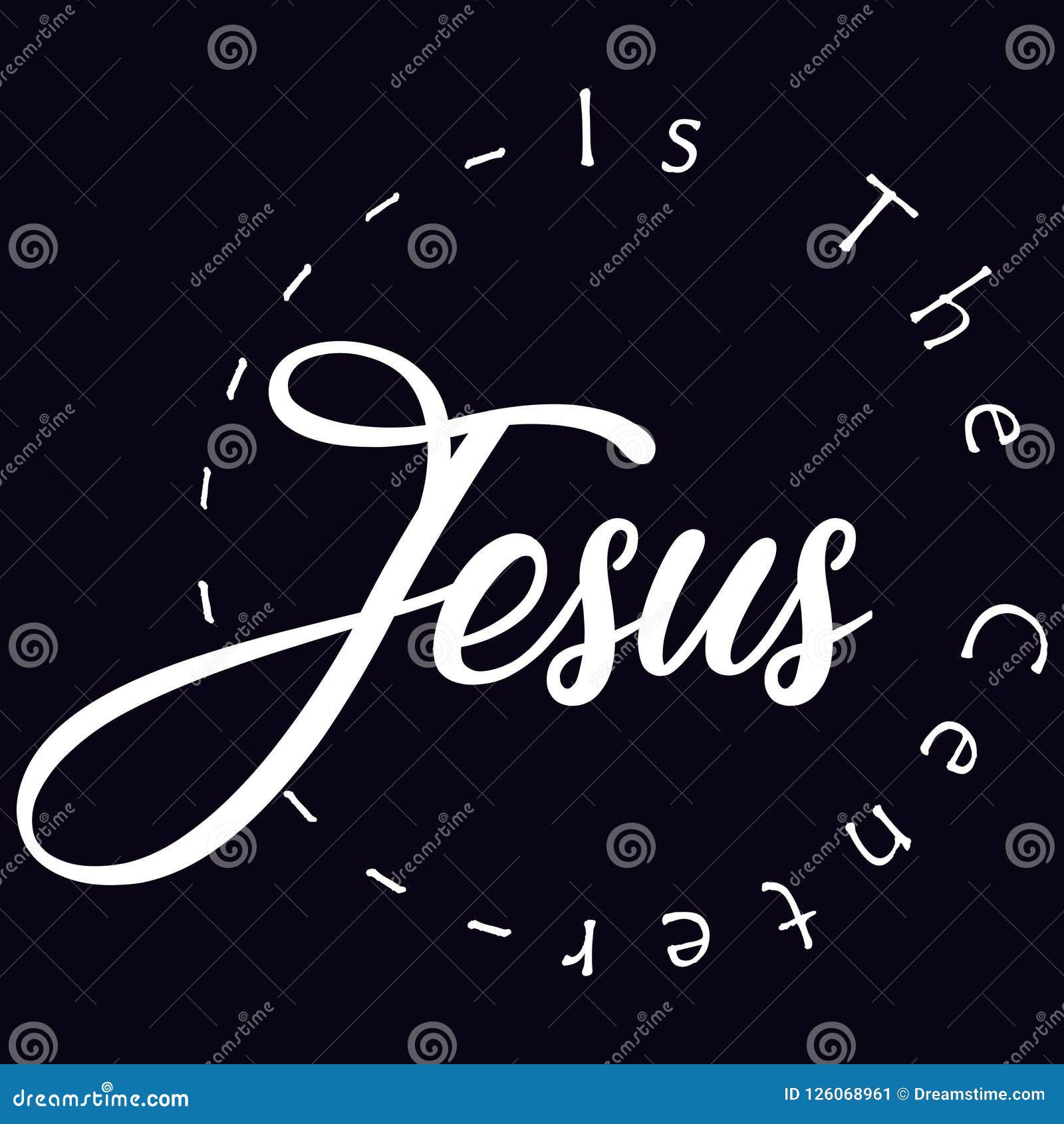 The Word Jesus In Cursive