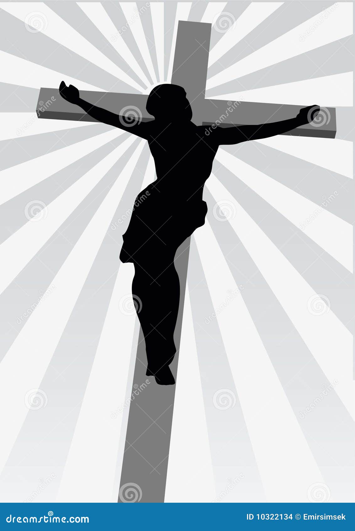 Jesus Christ stock vector. Illustration of shadow, bible - 10322134