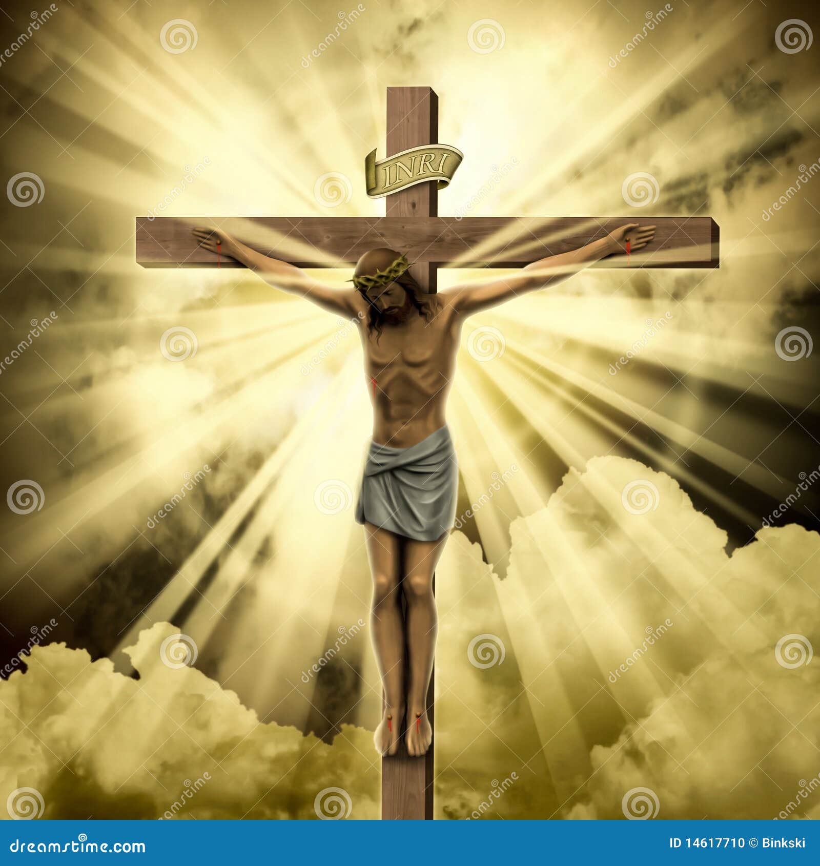 Jesus Christ Good Shepherd Ink Illustration Cartoon Vector ...