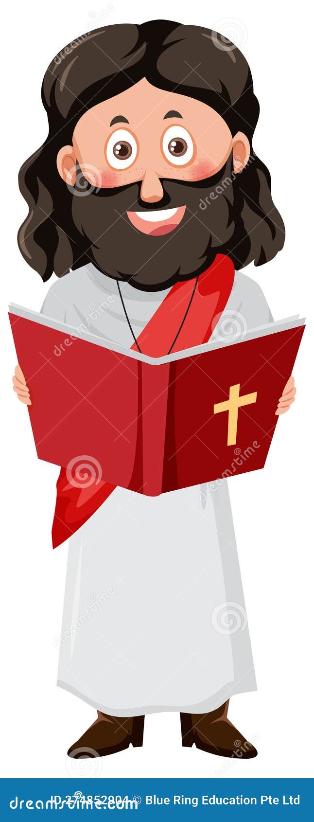 Jesus Christ Cartoon Character 向量例证 - 插画 包括有 动画片, 图象: 274852904