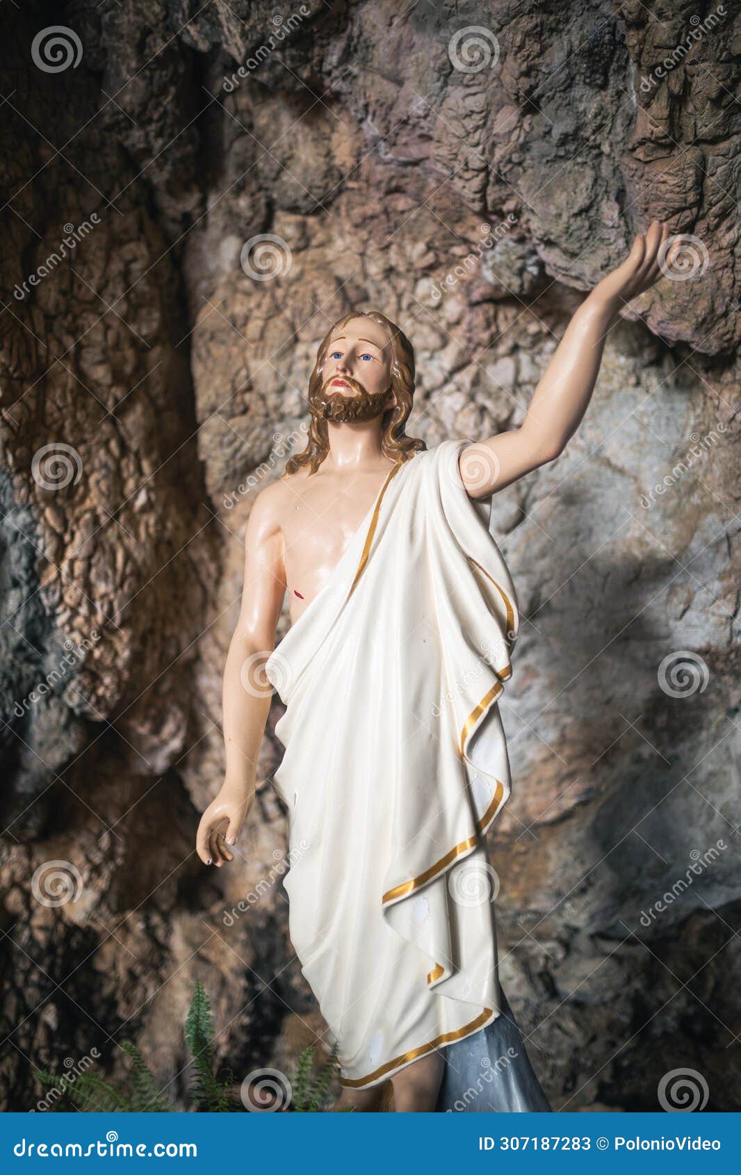 Jesus Christ in the Cave during Easter Stock Image - Image of church ...