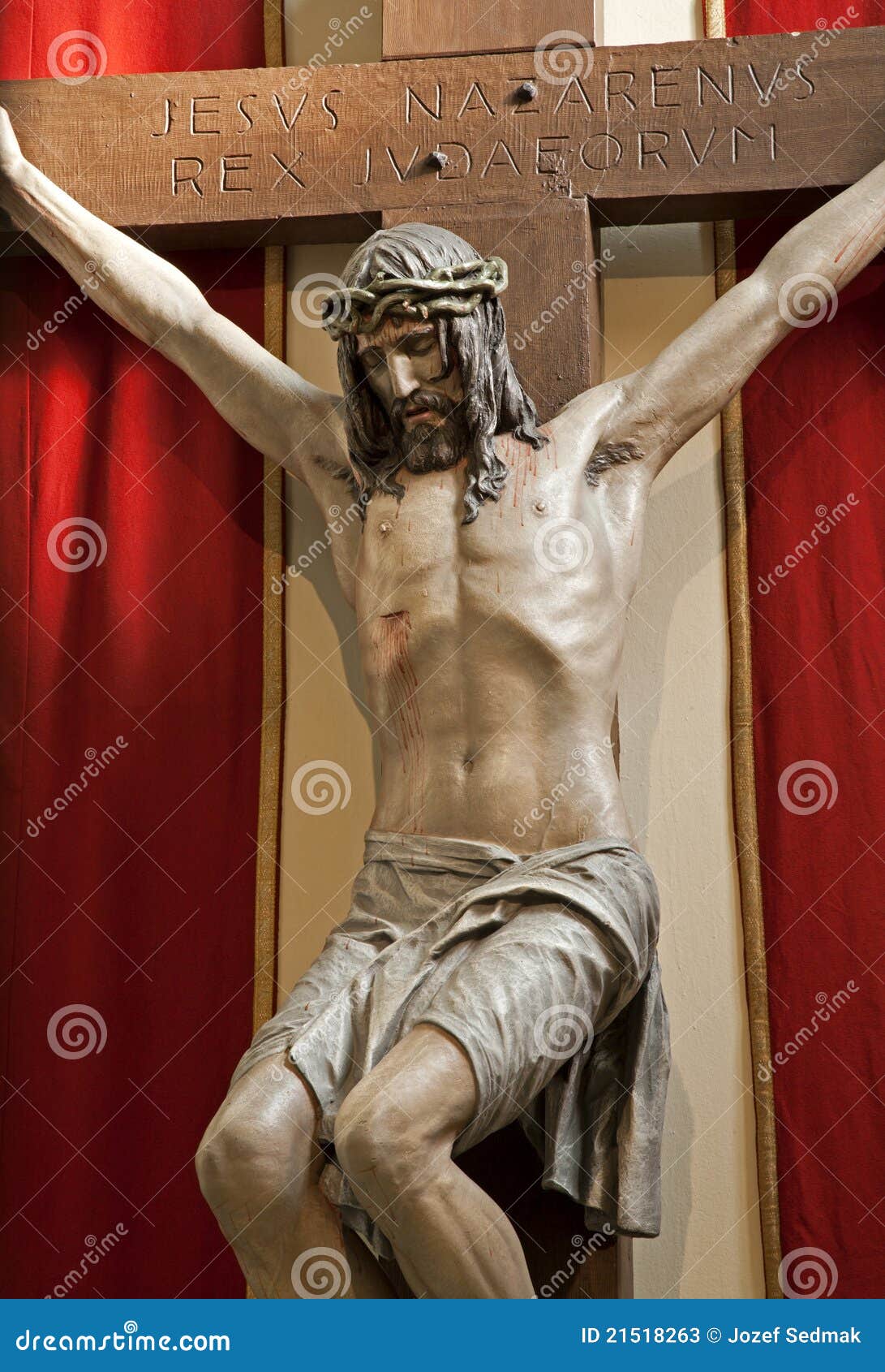 Jesus Christ on the cross stock image. Image of mediator - 21518263