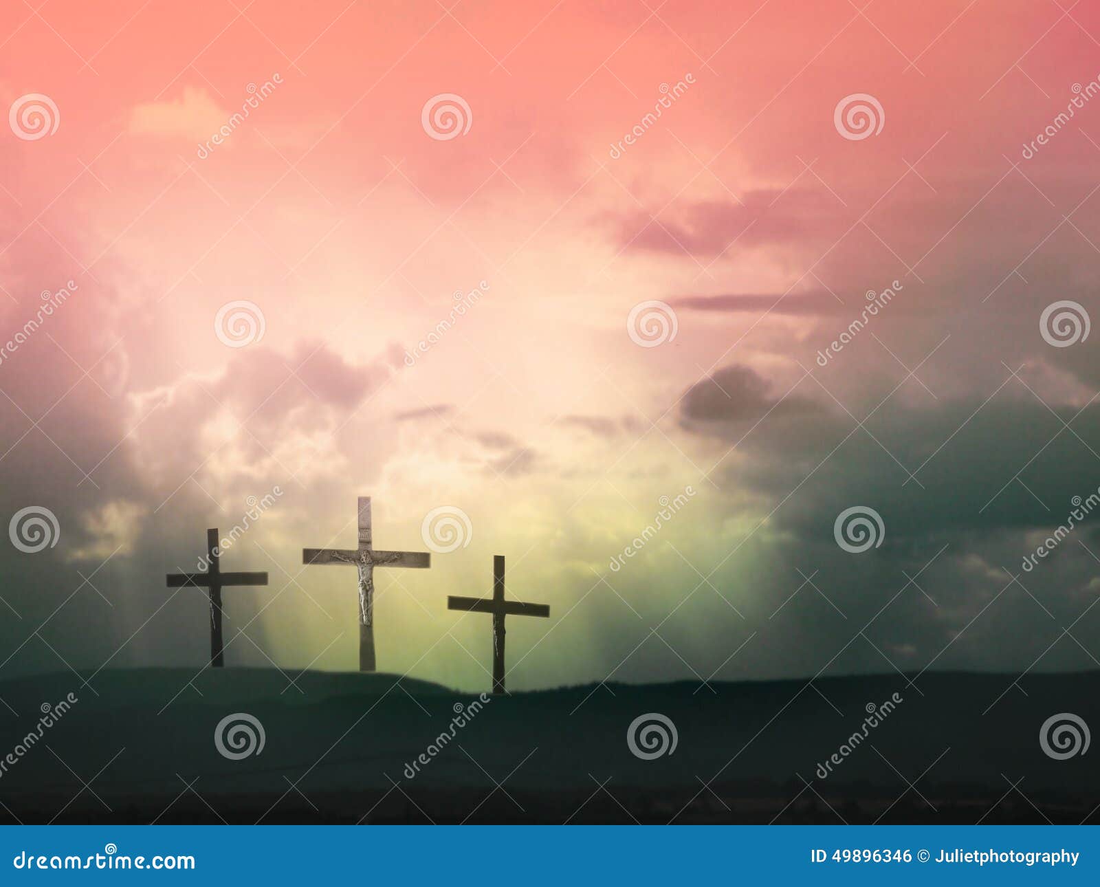 Jesus Christ on the cross stock photo. Image of education - 49896346