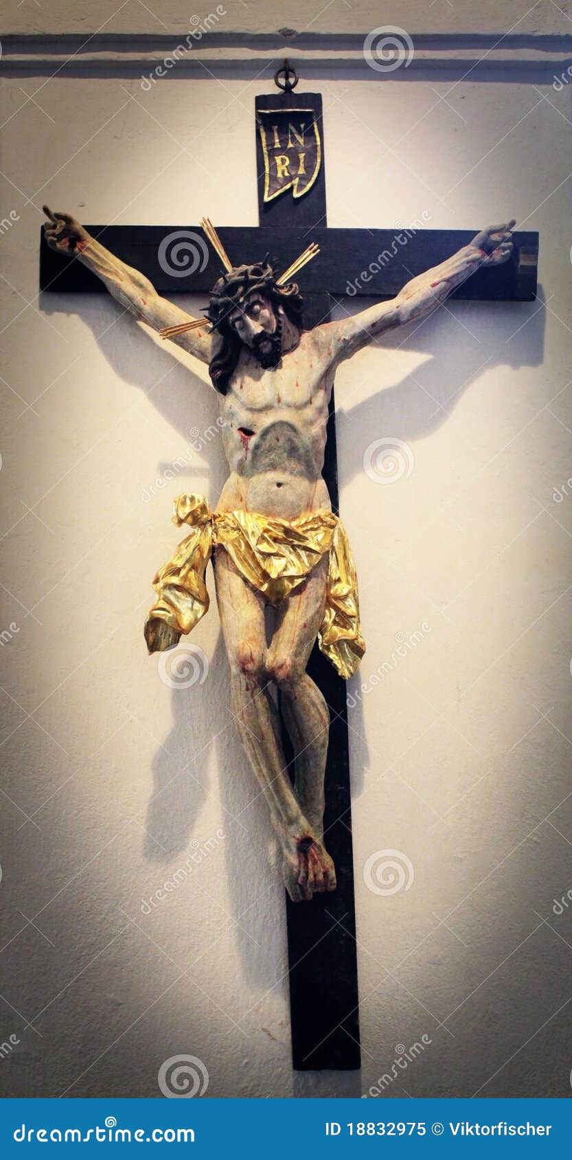 Jesus Christ on crucifix stock image. Image of icon, jesus - 18832975