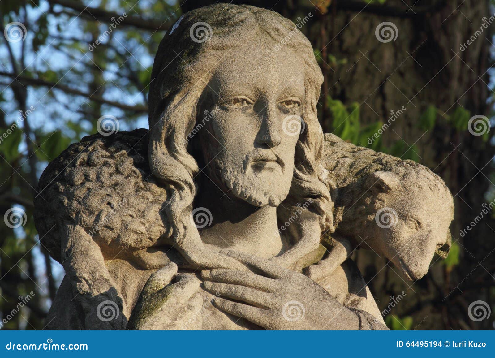 Jesus Christ - De Goede Herder Stock Foto - Image of teken, christus ...