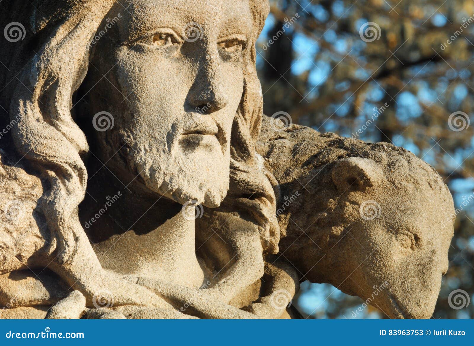 Jesus Christ - De Goede Herder Stock Afbeelding - Image of antiquiteit ...