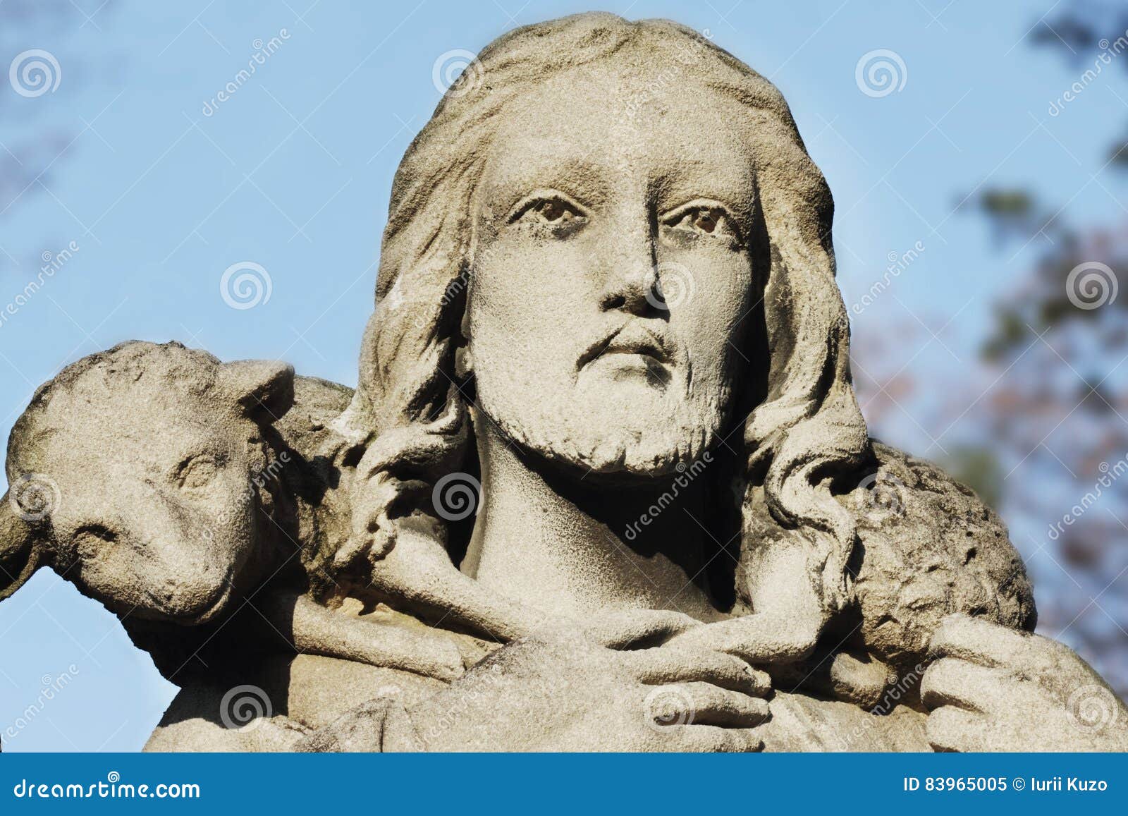 Jesus Christ - De Goede Herder Stock Afbeelding - Image of antiquiteit ...