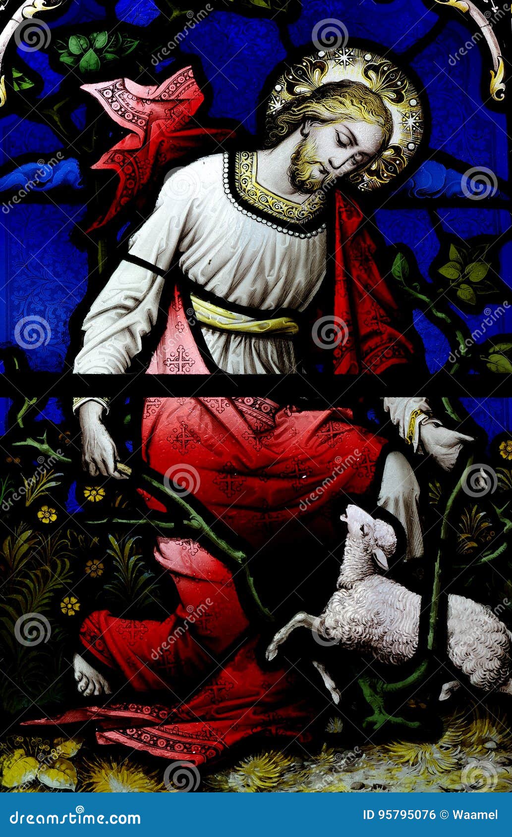 Jesus Christ El Buen Pastor Foto de archivo - Imagen de egipto, caminar ...