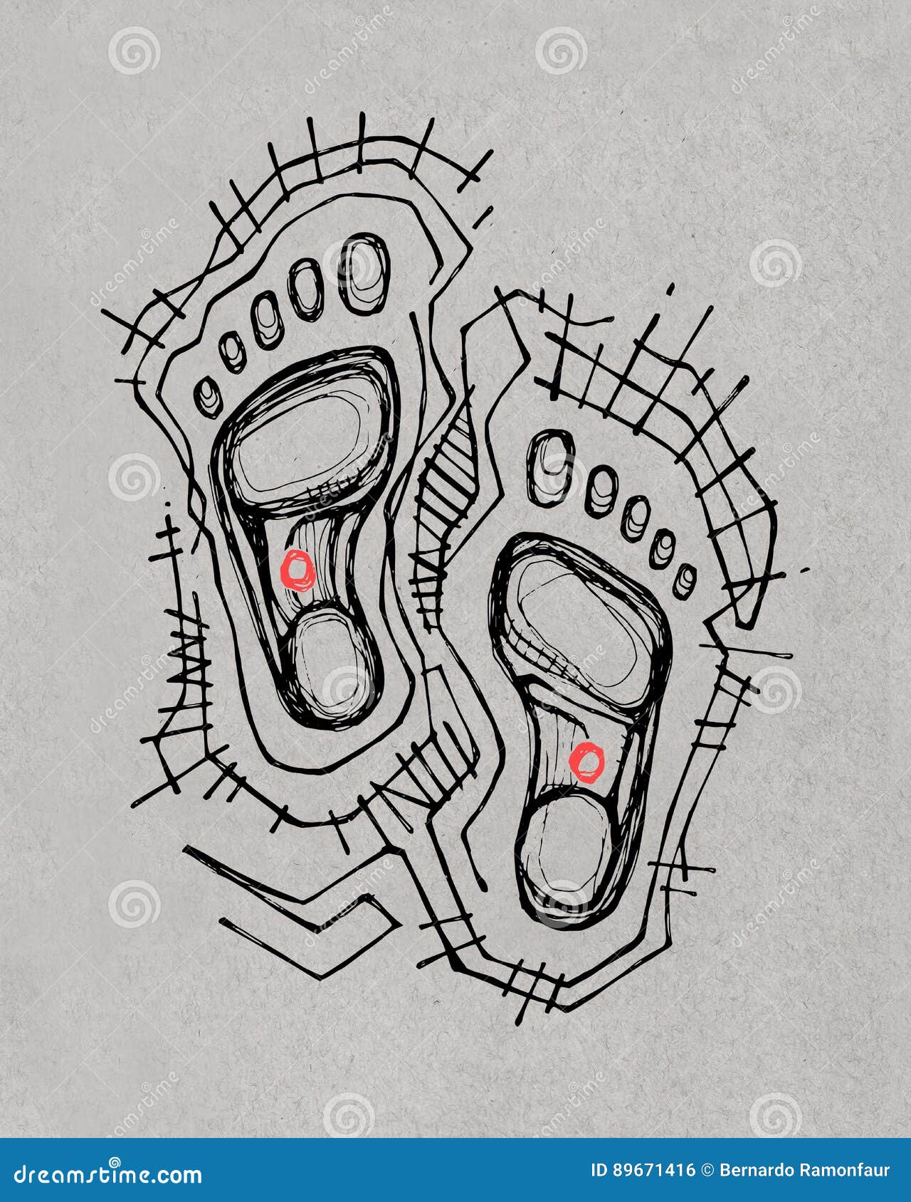Jesus Christ Feet Illustration Stock Illustration - Illustration of ...