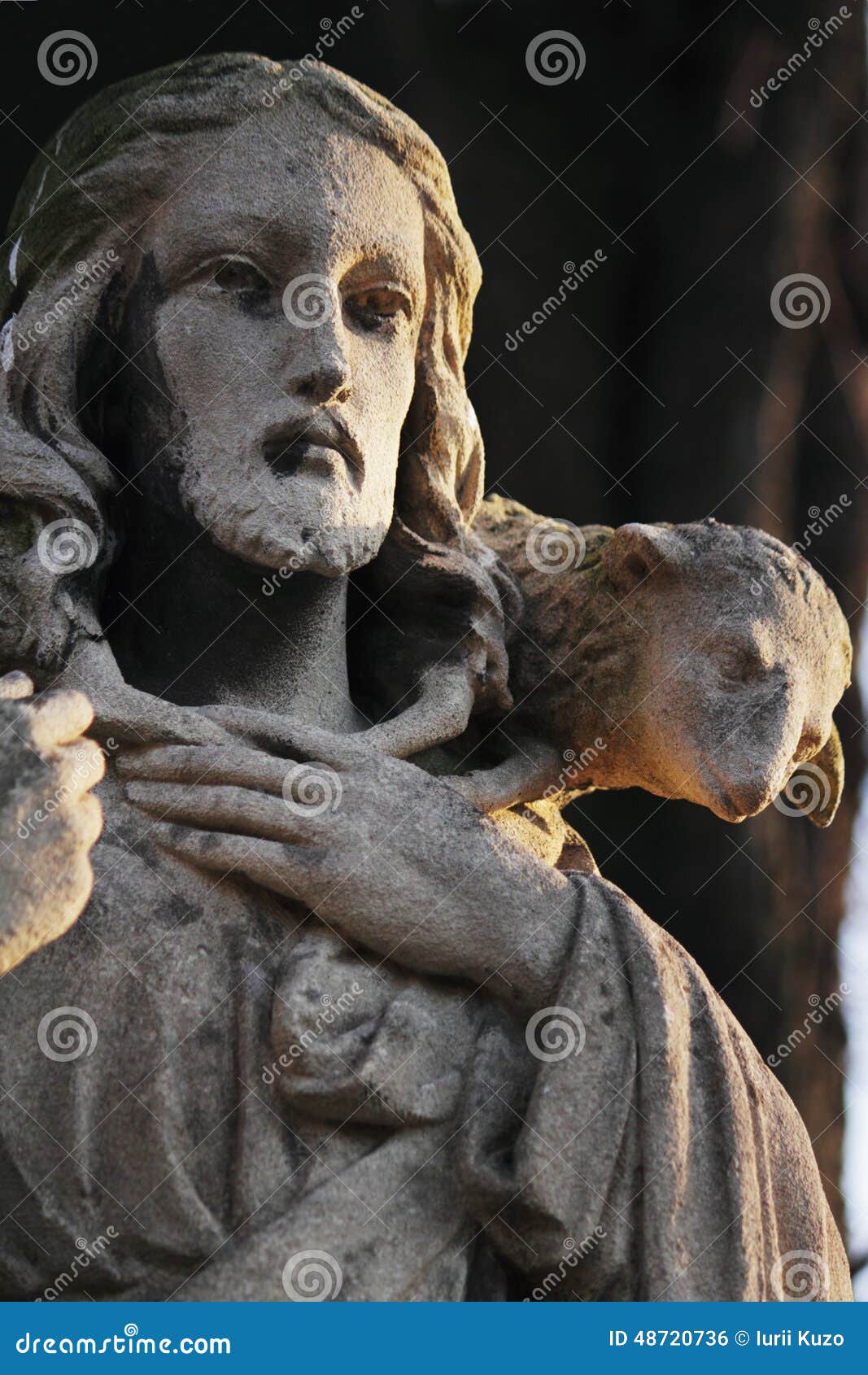 Jesus Christ - the Good Shepherd (art Composition) Stock Photo - Image ...