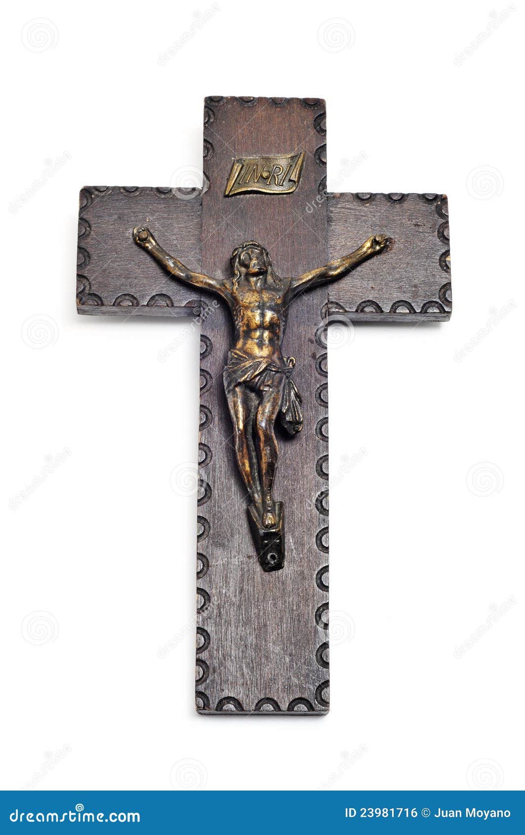 Jesus Christ in the Holy Cross Stock Photo - Image of ornament ...