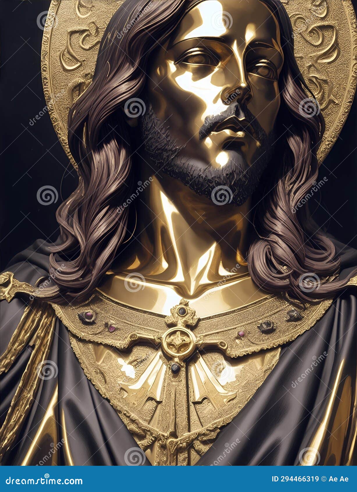 Jesus Christ. Illustration Created Using Artificial Intelligence ...