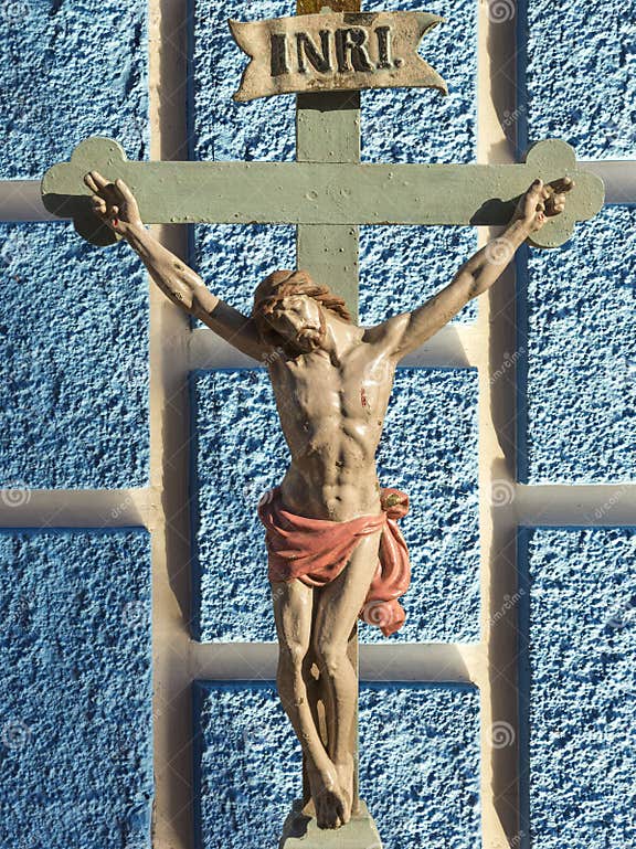Jesus Christ INRI image stock. Image du durée, sang - 106950157