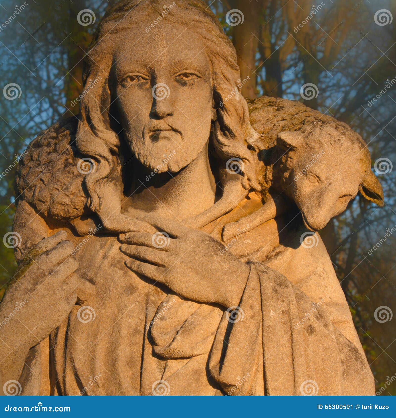 Jesus Christ - Le Bon Berger Image stock - Image du religion, visage ...