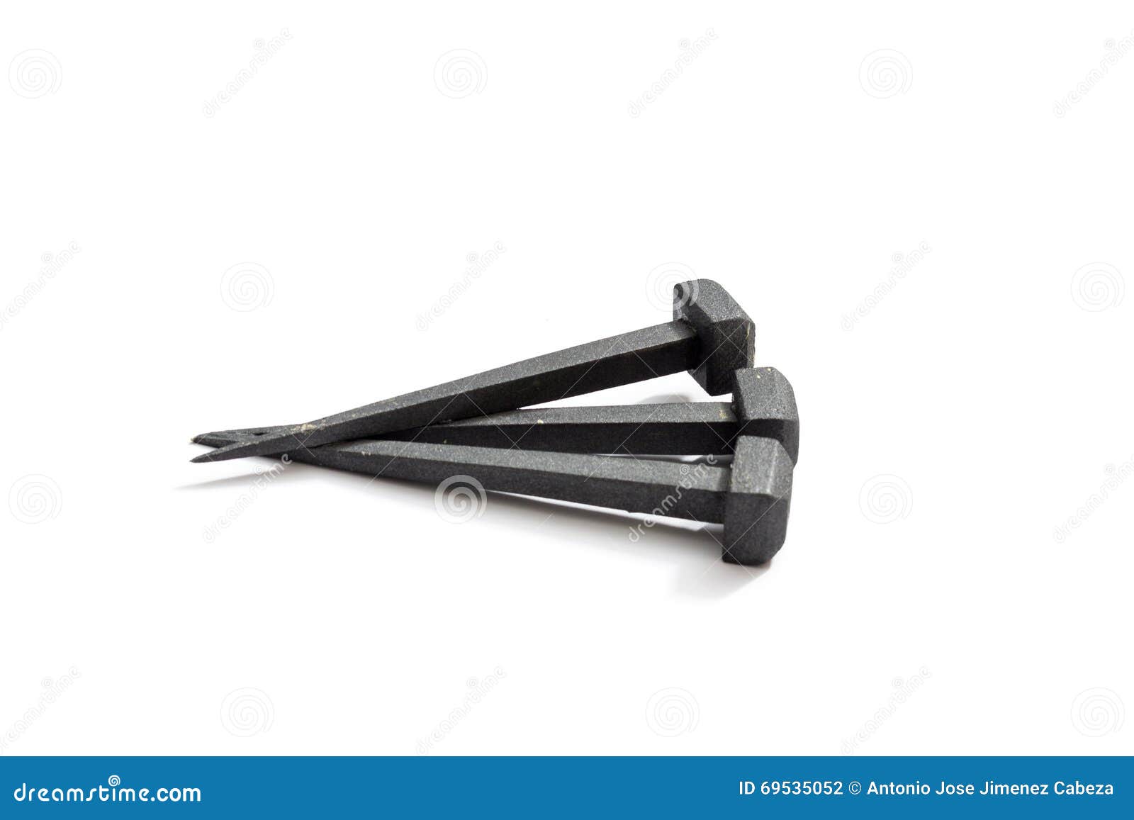 Jesus Christ Nails from the Crucifixion. Stock Photo - Image of passion ...