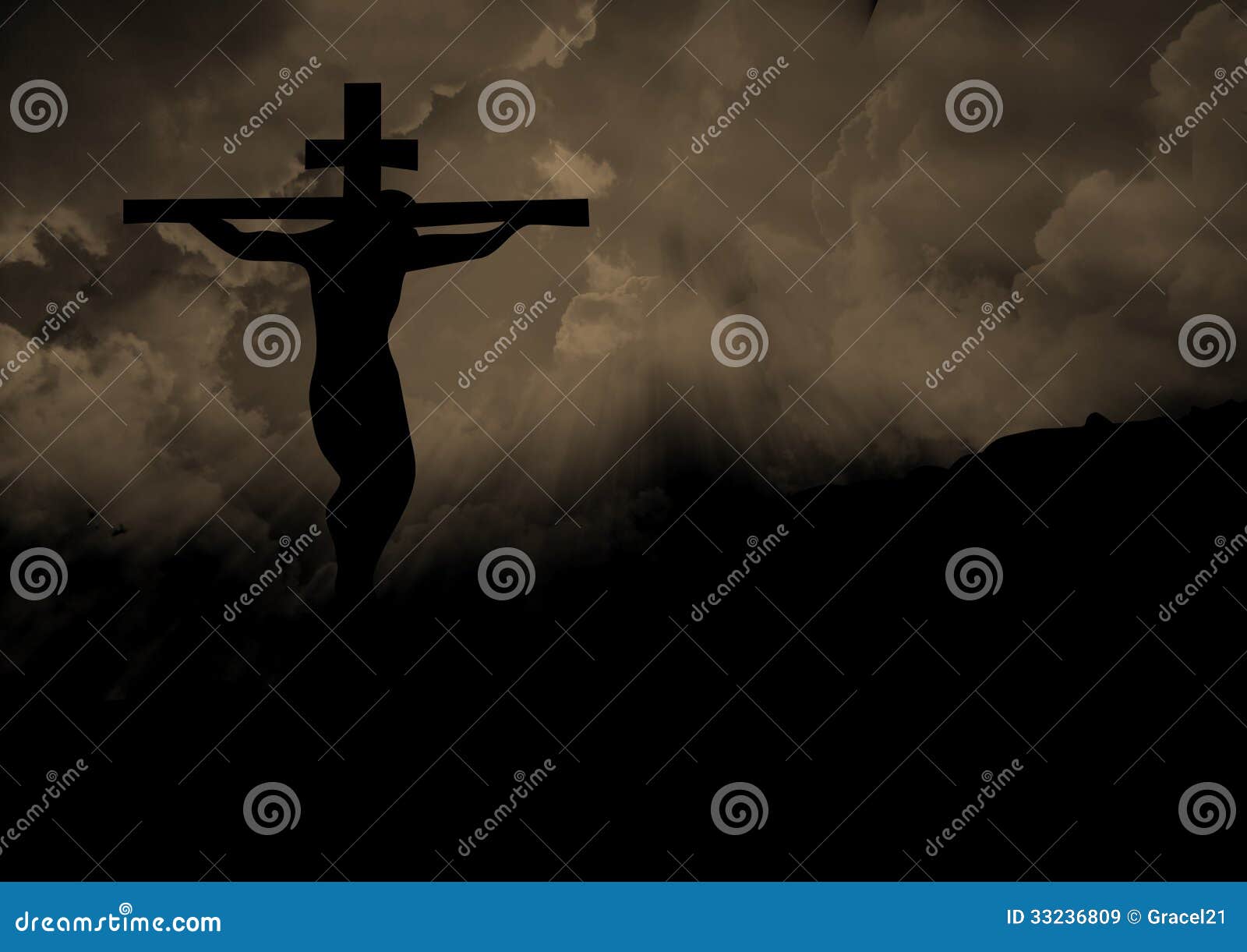 Jesus Christ på ett kors fotografering för bildbyråer. Bild av död ...