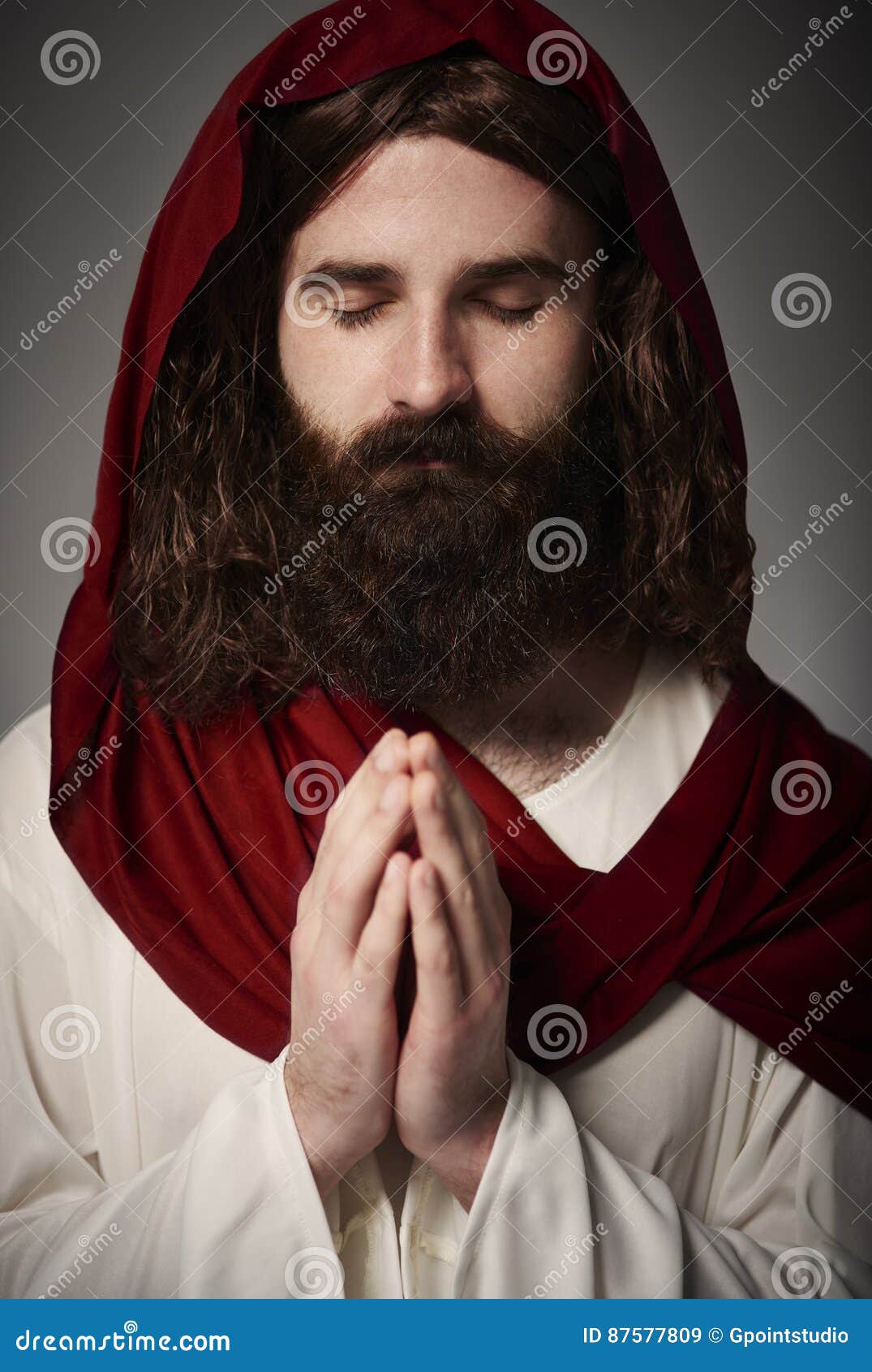 Jesus Christ stock image. Image of gratitude, saint, praying - 87577809