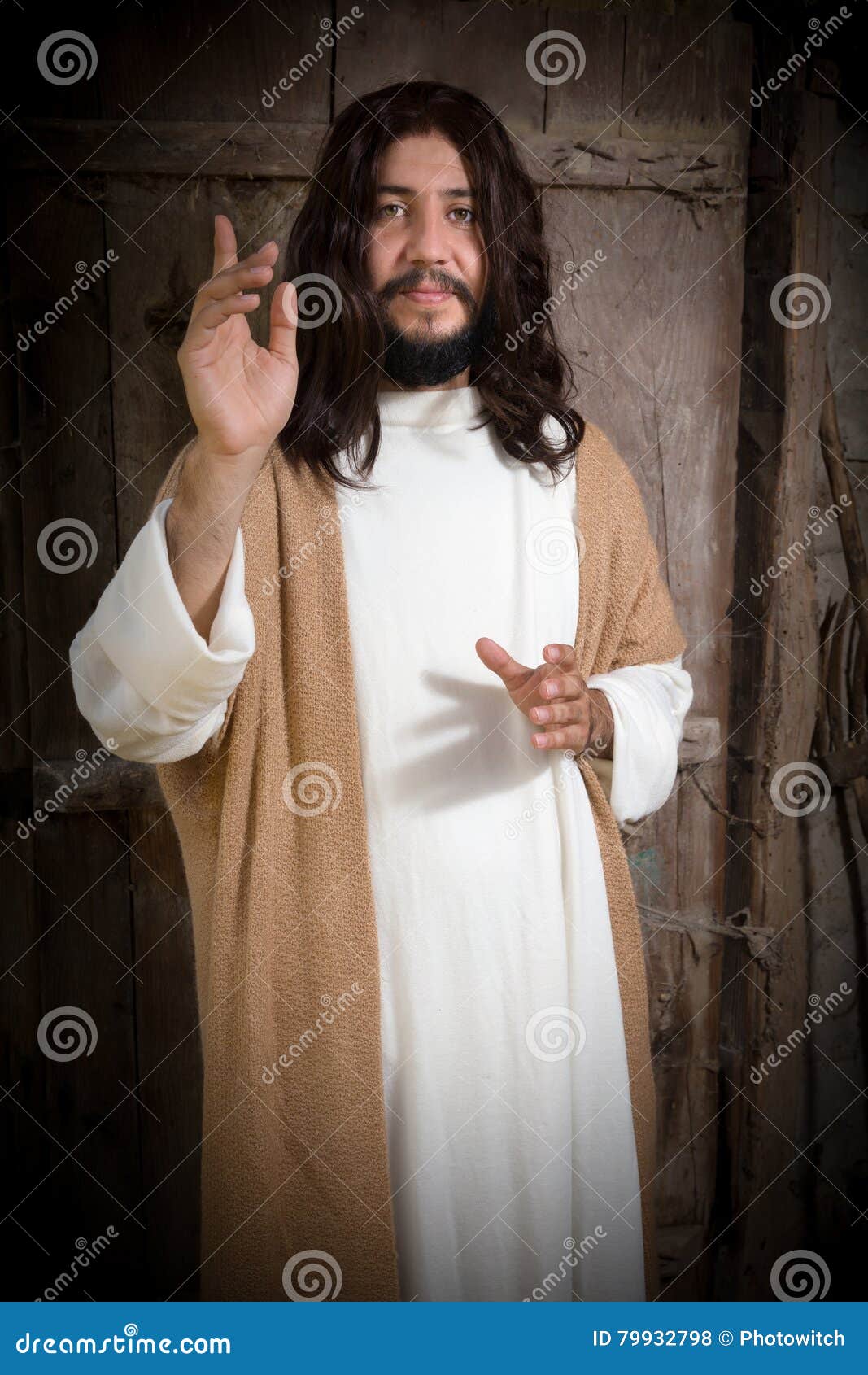 Jesus Christ preaching stock photo. Image of beard, robe - 79932798