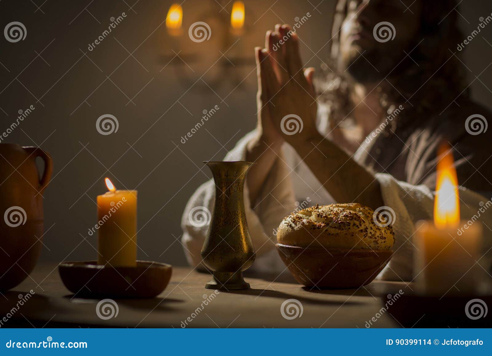 Jesus Christ Que Lleva a Cabo El Rezo Foto de archivo - Imagen de dios ...