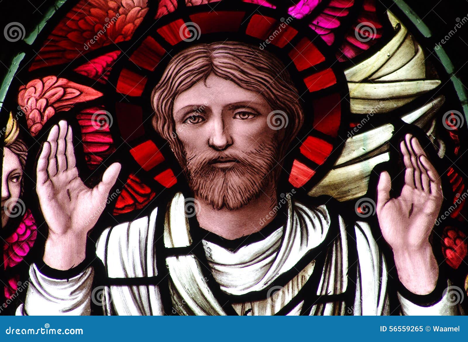 Jesus Christ Que Mostra Estigmas (vitral) Imagem de Stock - Imagem de ...