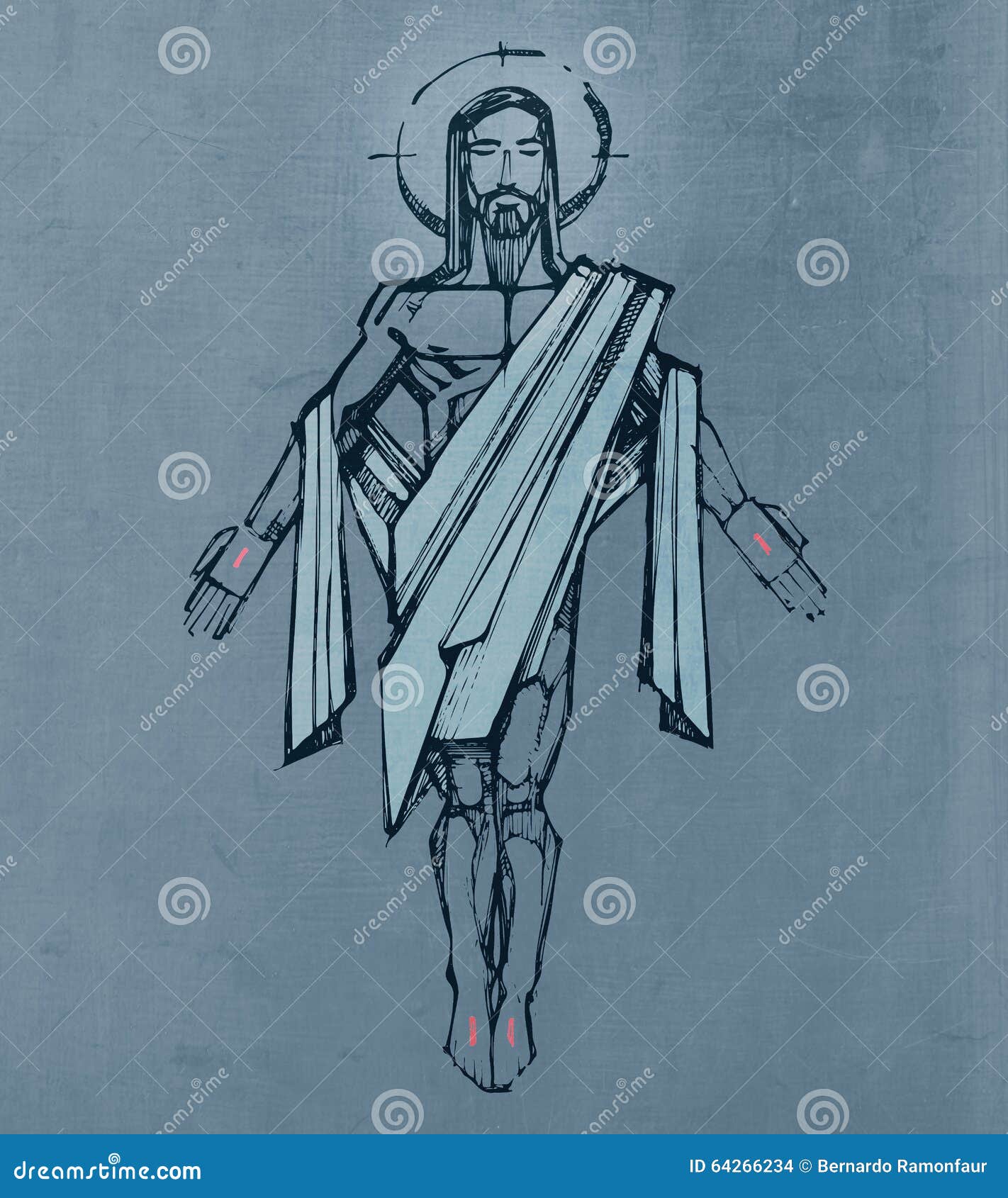 Jesus Christ Resurrection stock illustration. Illustration of religion ...