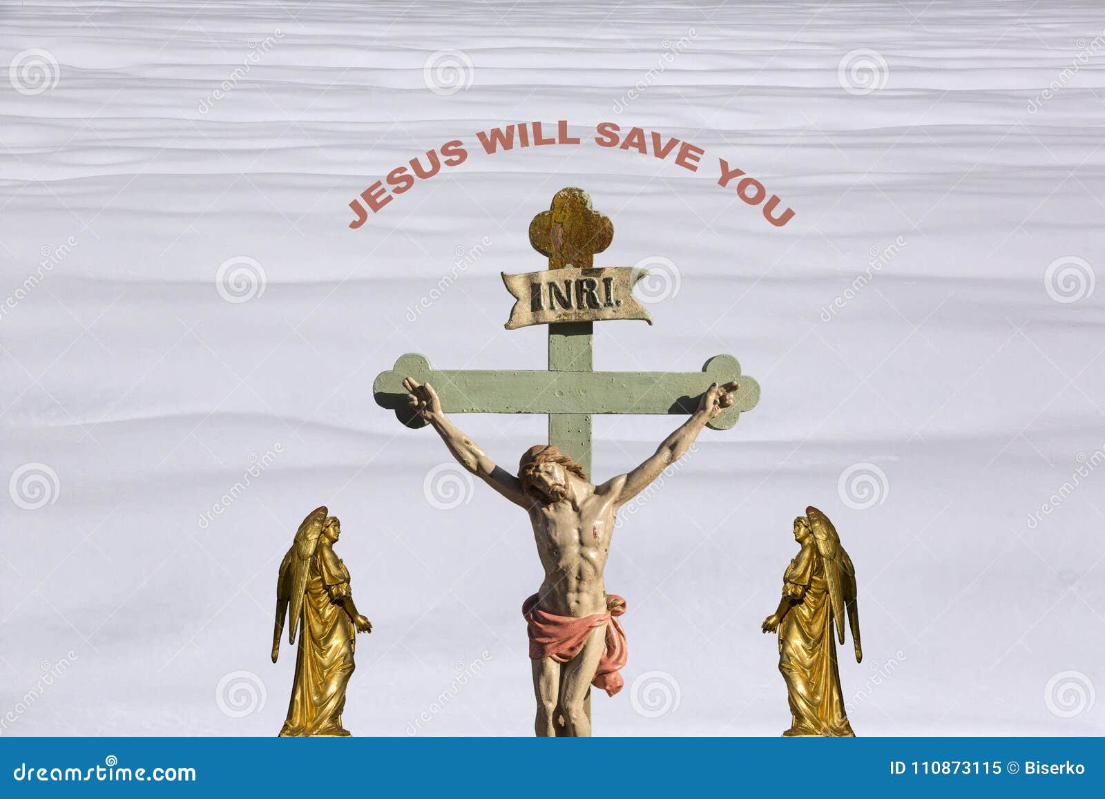 Jesus Christ - salut image stock. Image du religion - 110873115
