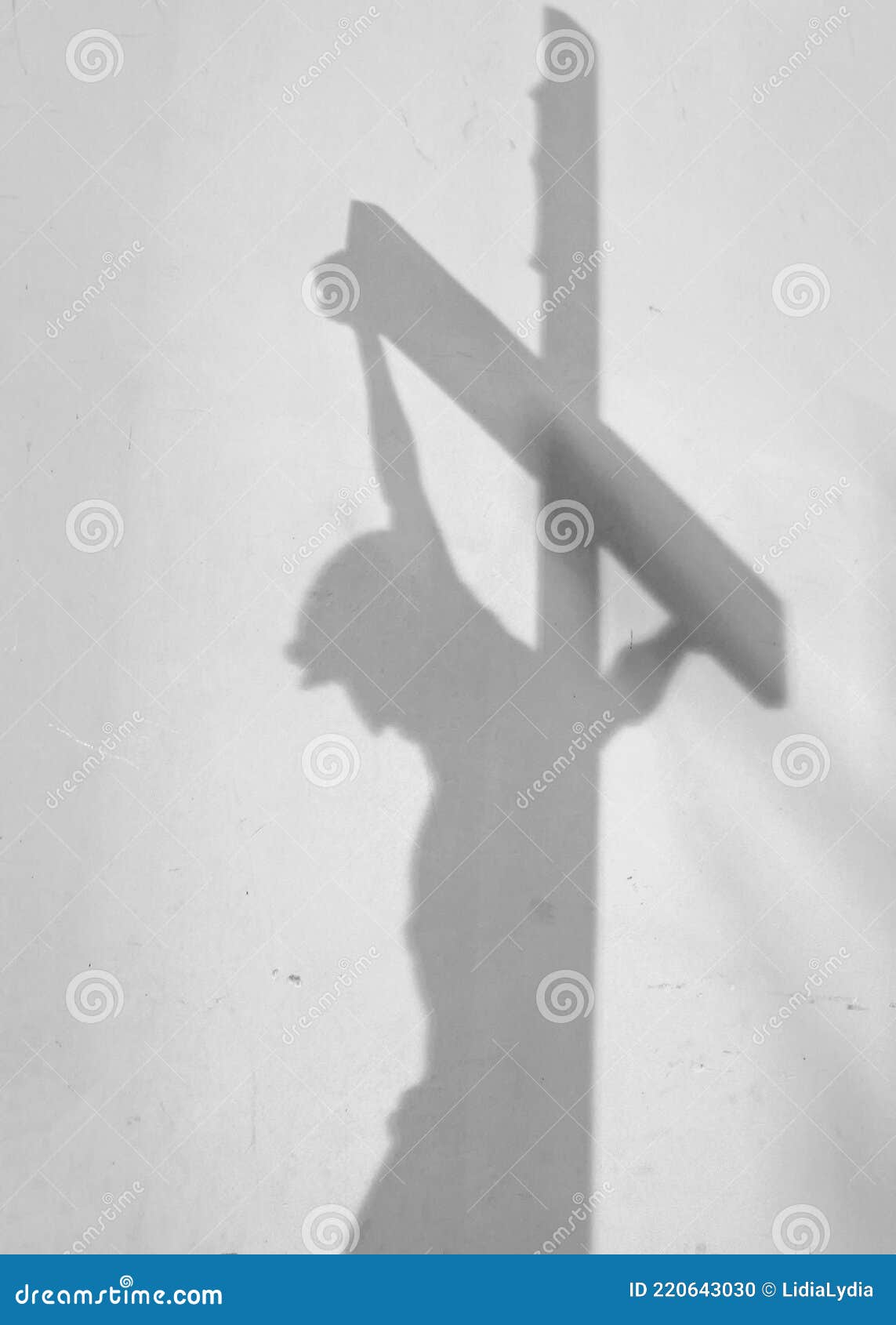 Jesus Christ shadow stock photo. Image of black, suffering - 220643030