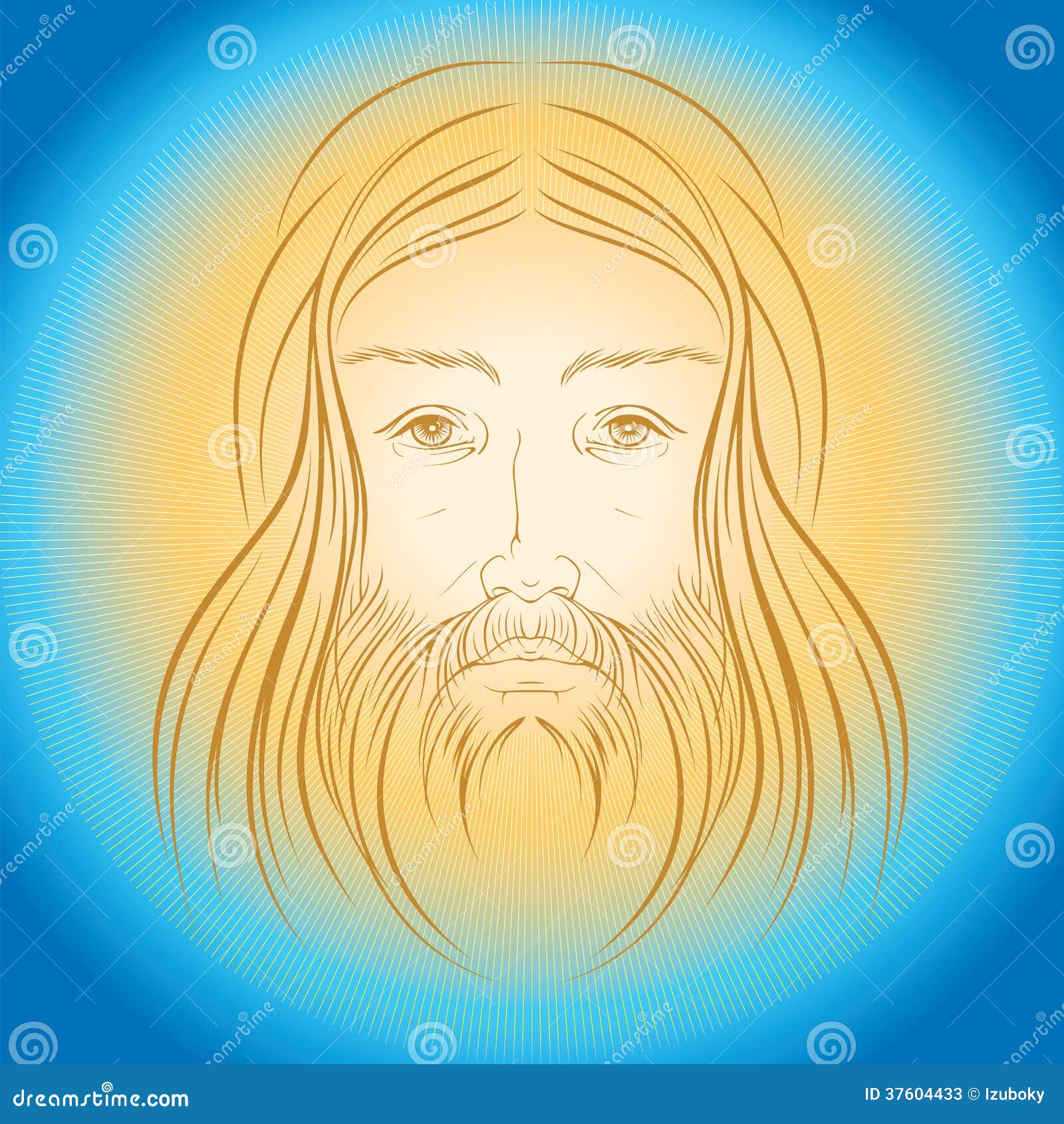 Jesus Christ Shine Light Gloride Rays Stock Vector - Illustration of ...