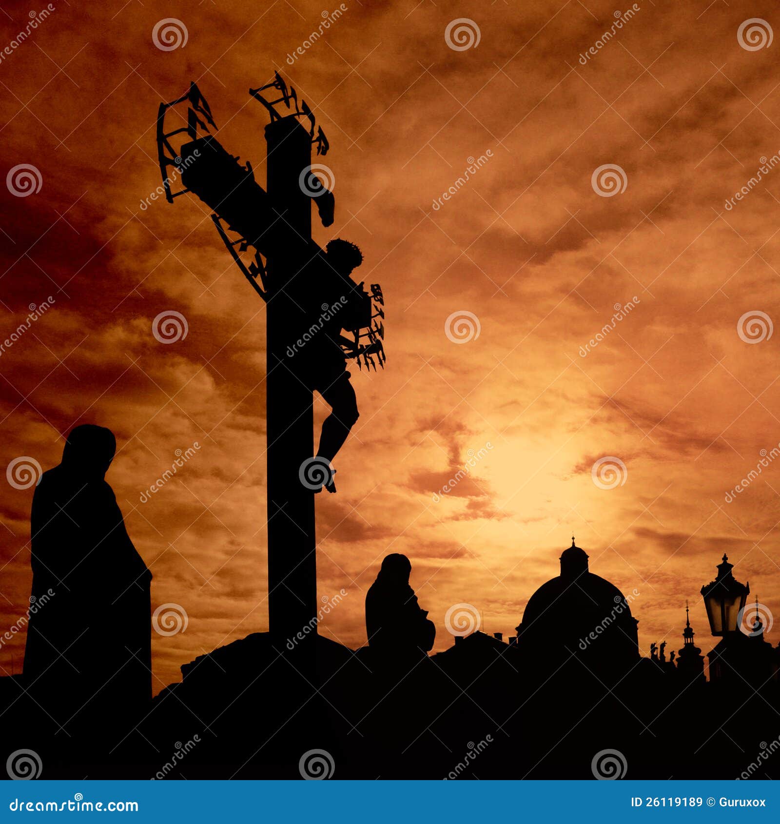 Jesus Christ Stand Versus Red Sunrise Stock Image - Image of charles ...