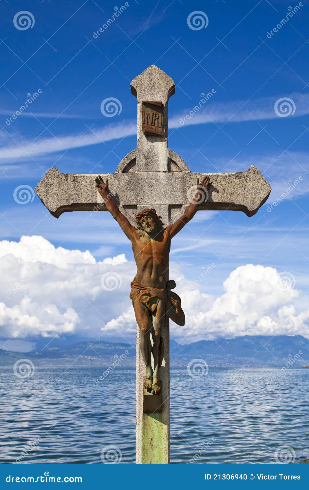 Jesus Christ Statue stock photo. Image of outdoor, faith - 21306940