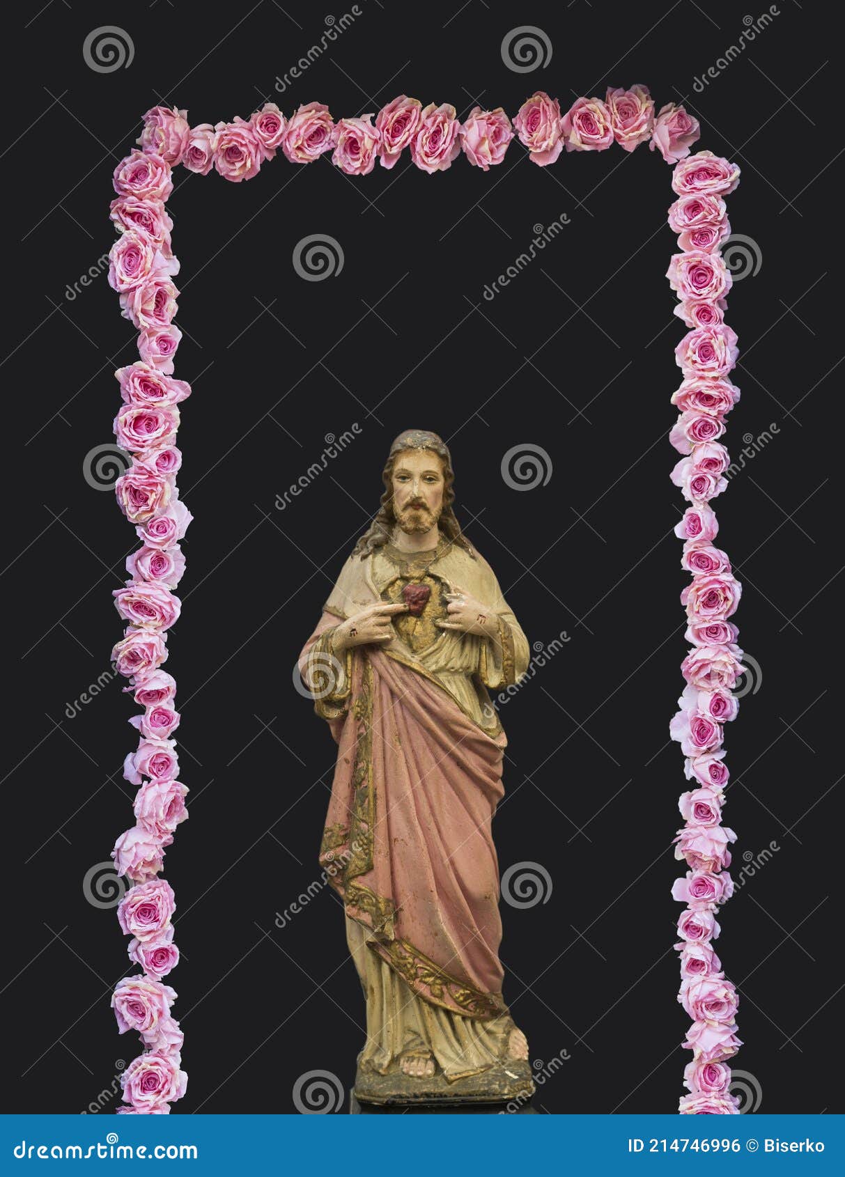 Jesus Christ Statue In The Frame Stock Photo | CartoonDealer.com #214746996