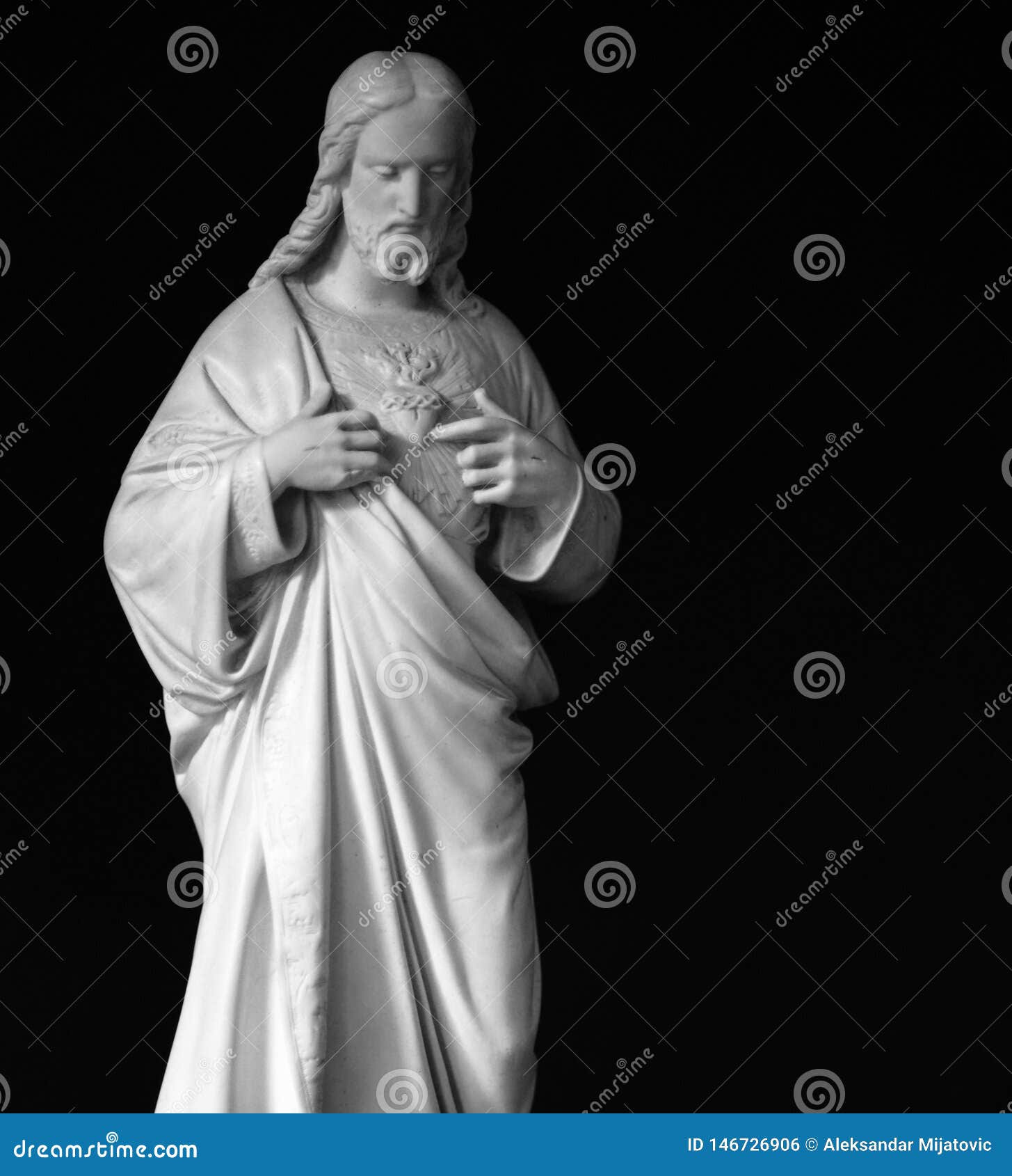 Jesus Christ statue stock photo. Image of detail, faith - 146726906