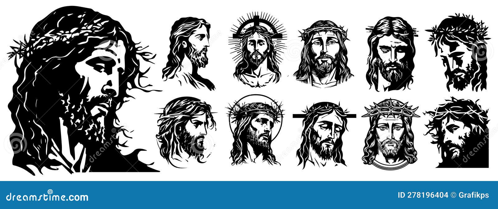 Jesus Christthe Savior Vector Illustration. Stock Vector - Illustration ...