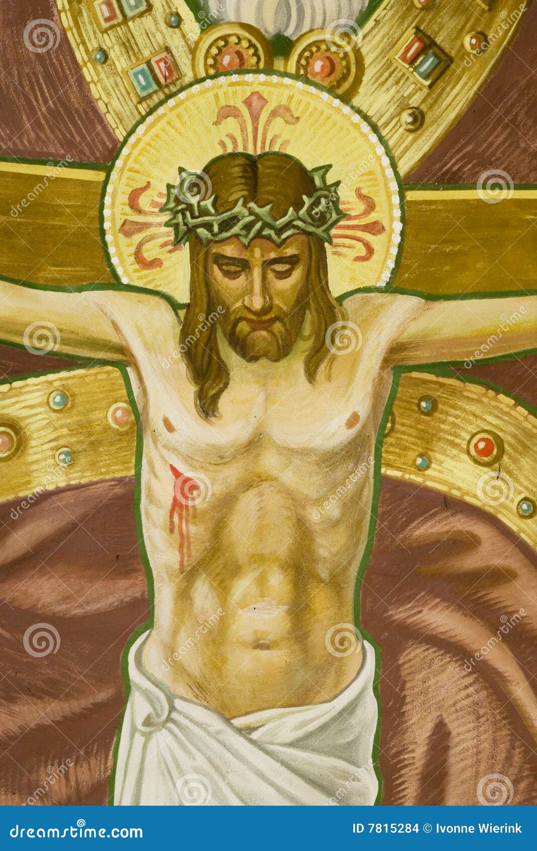 Jesus in church stock photo. Image of fresco, religious - 7815284