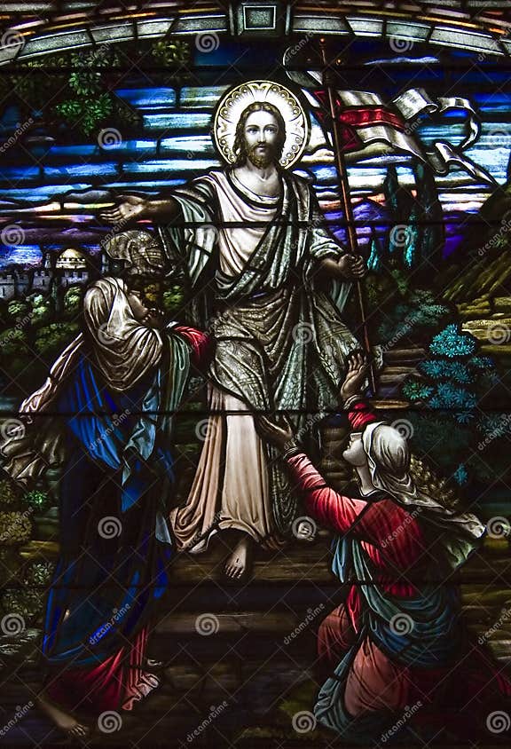 Jesus Church Window stock image. Image of protestant, stained - 1217559